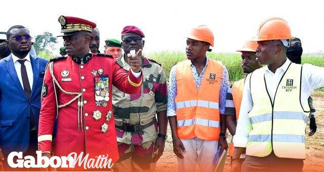 Oligui Nguema inspecte l'avancée des chantiers de logements sociaux de ...